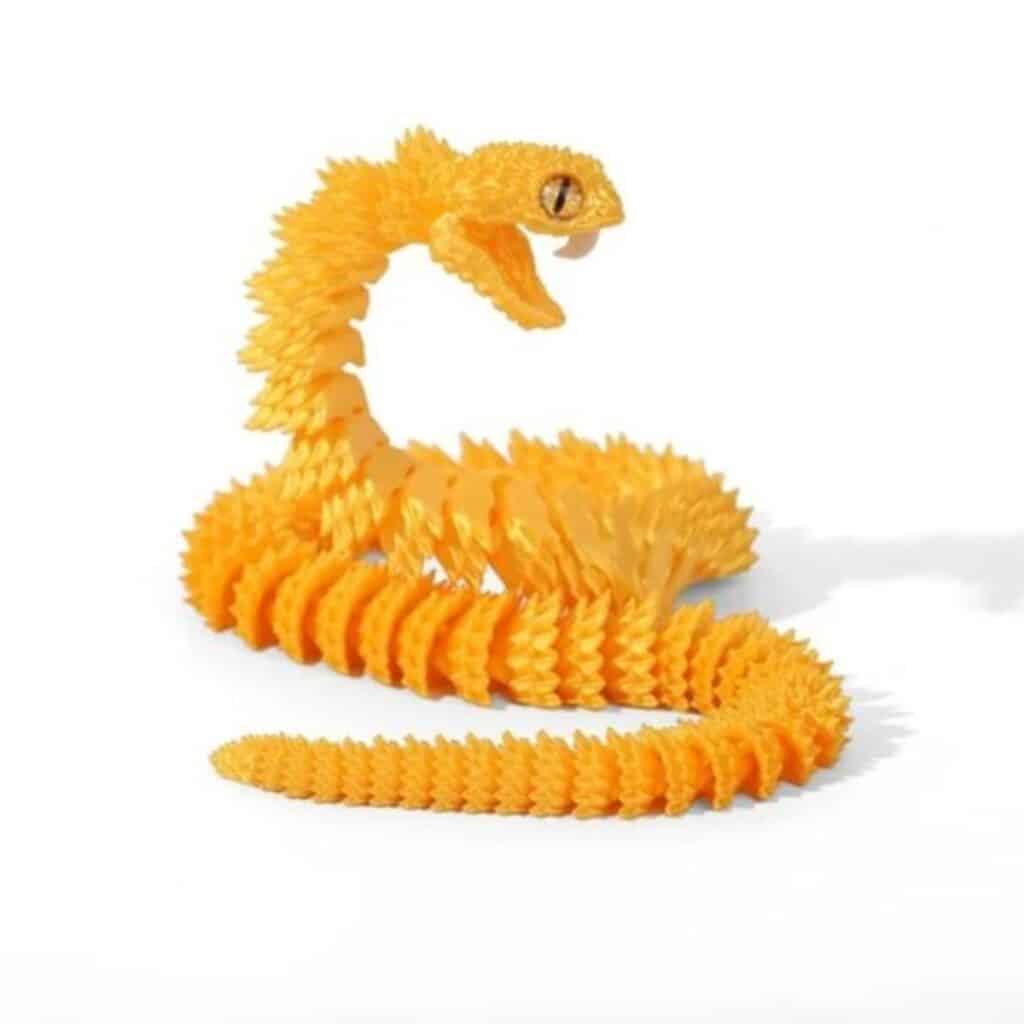 Custom 3D Printed Articulated Snake Creative Model Toy - Professional ...