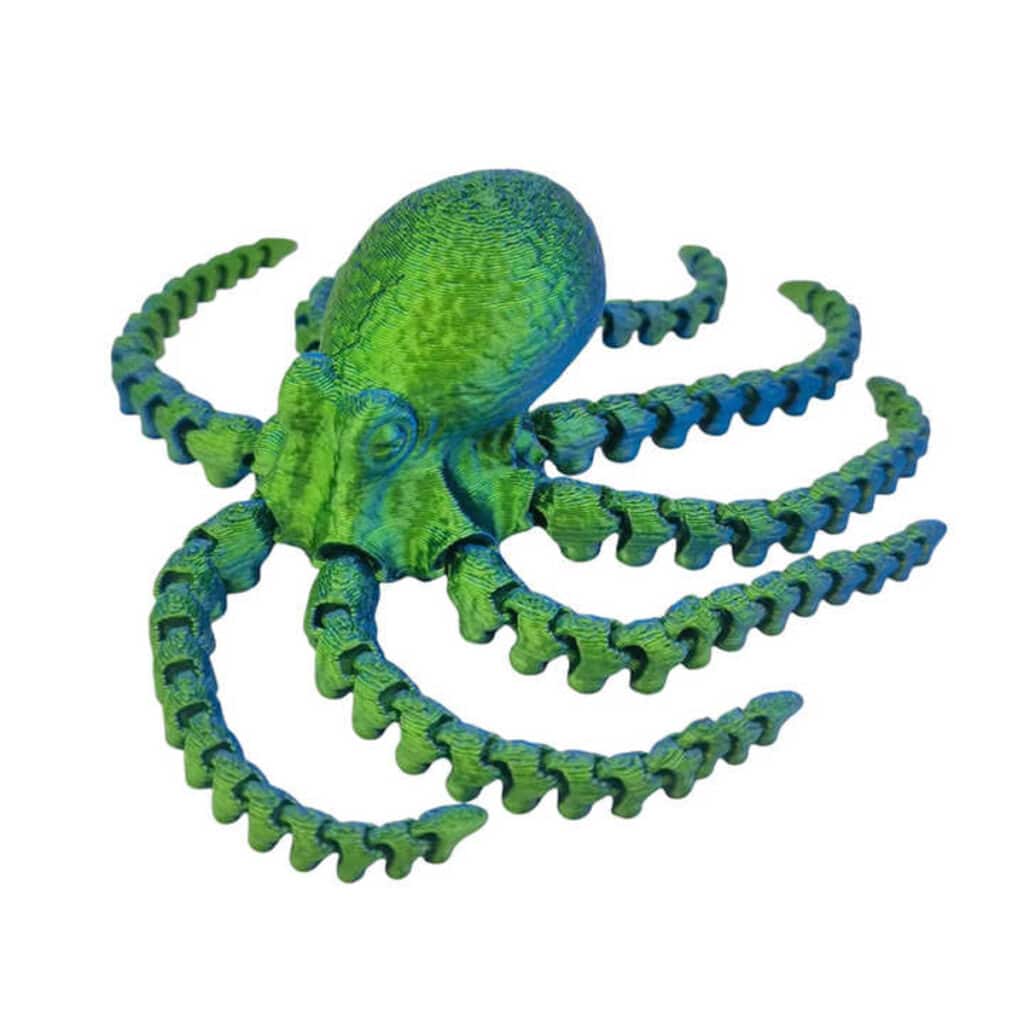 Custom 3D Printed Articulated Octopus Toy with Flexibility ...