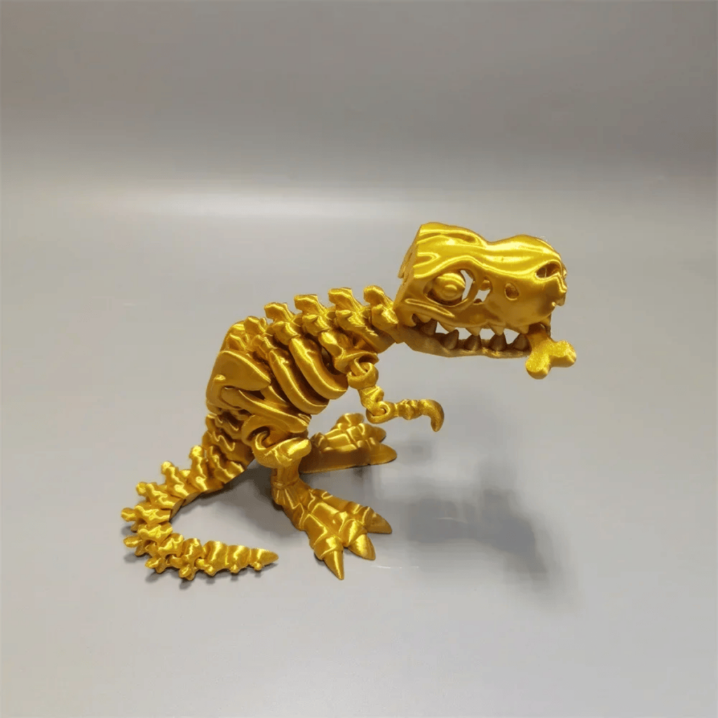 Customizable 3D Printed Articulated Dinosaur Skeleton Toy ...