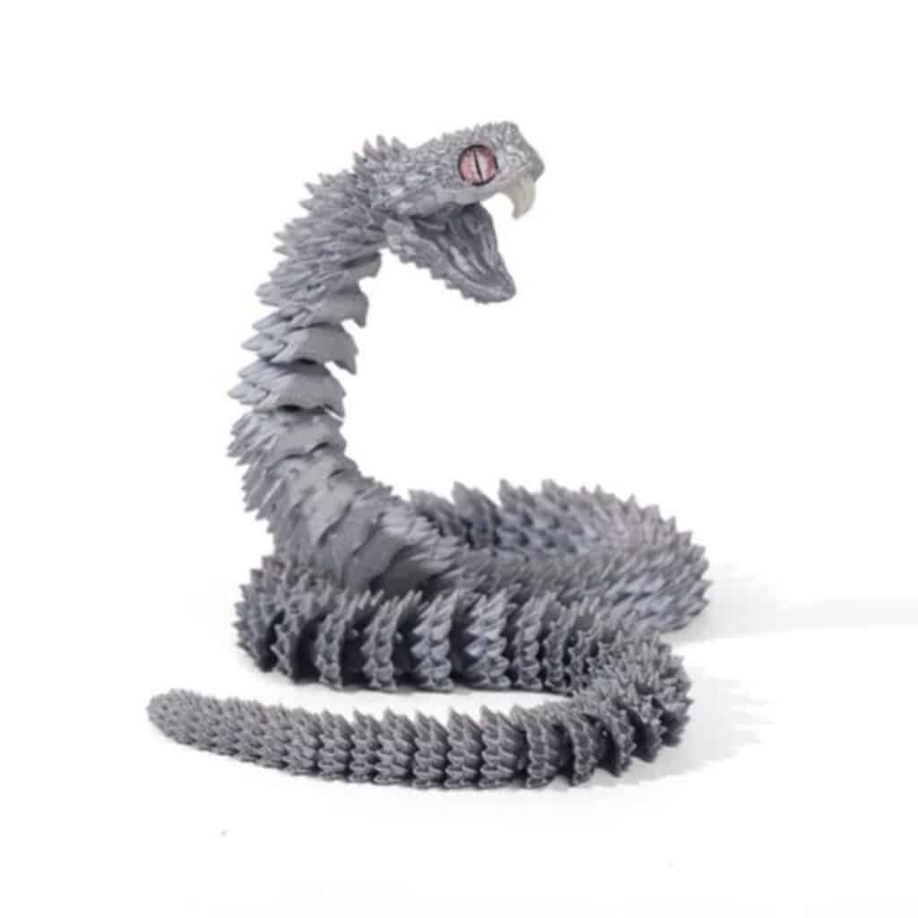 Custom 3D Printed Articulated Snake Creative Model Toy - Professional ...