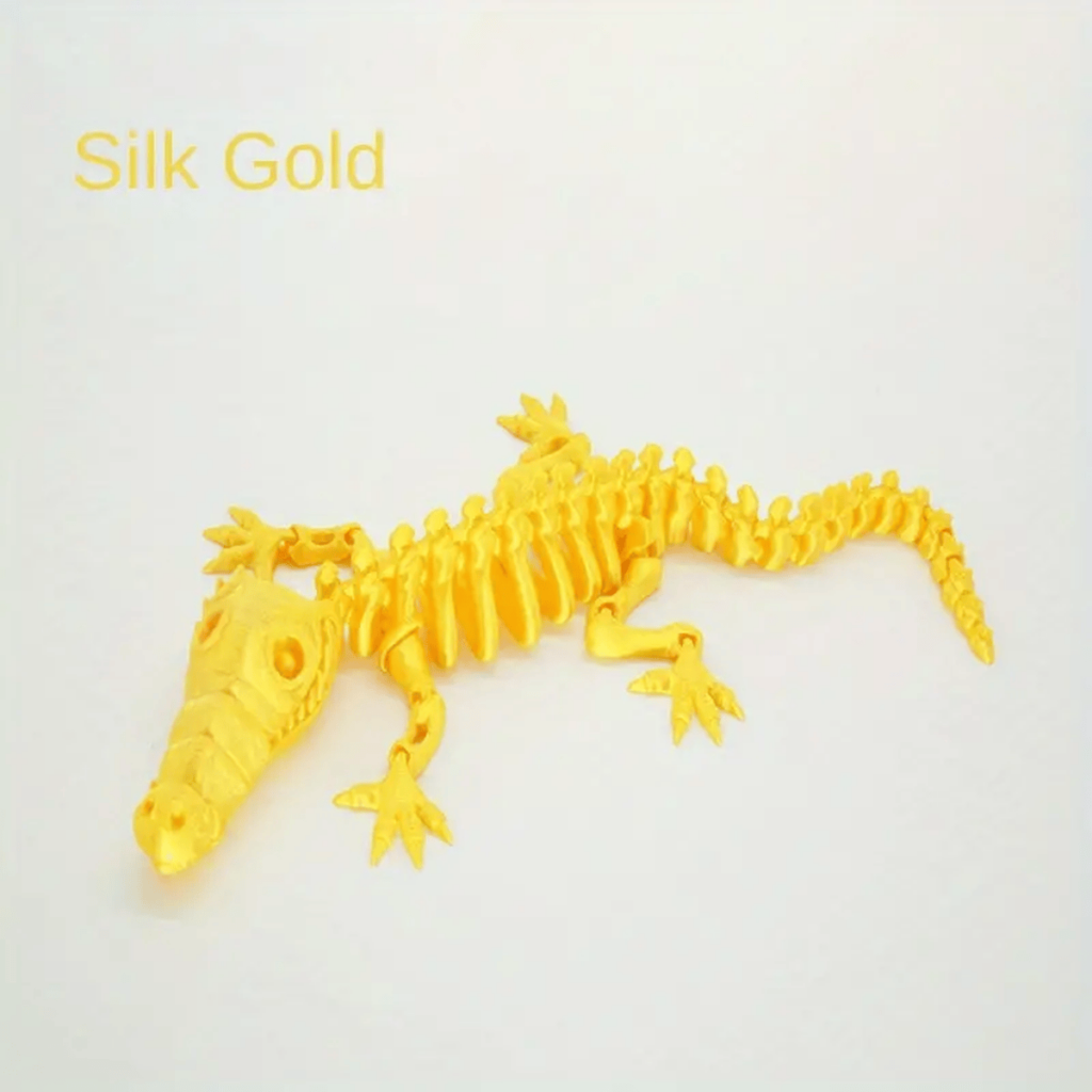 Interactive Custom 3D Printed Skeleton Crocodile Toys For Kids ...