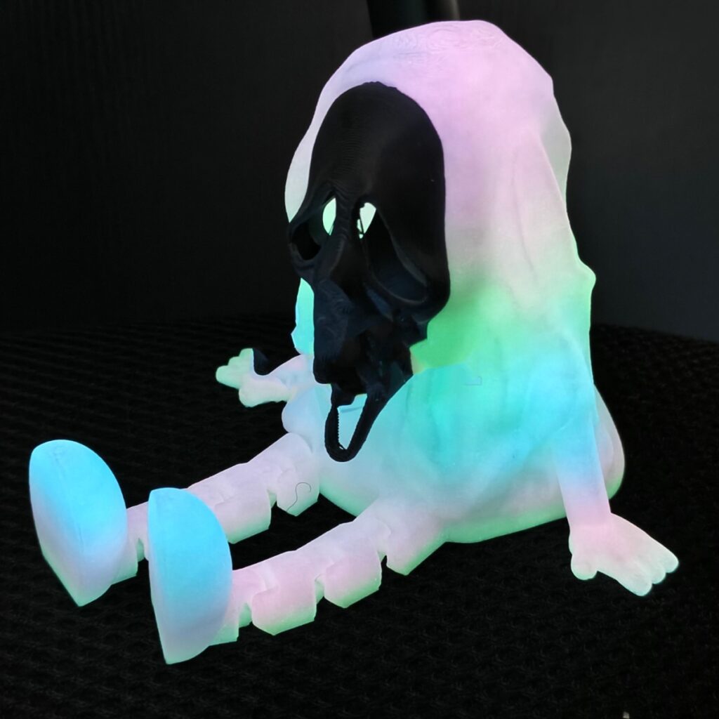Customized 3d Printed Screaming Ghost Movable Joint Toy - Professional ...